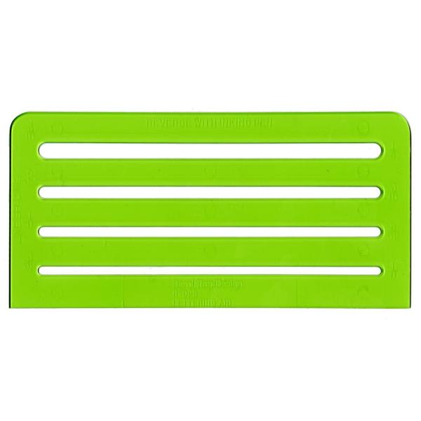 ・1/8", 5/32", 3/16", 1/4" sizes・Includes sized slots for freehand lettering or drawing guide lines・Guide lines are for e...