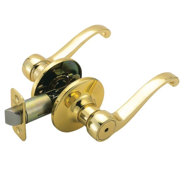 ・Classic style: Scroll-shaped handle in polished brass adds timeless elegance to bedrooms and bathrooms・Privacy function...