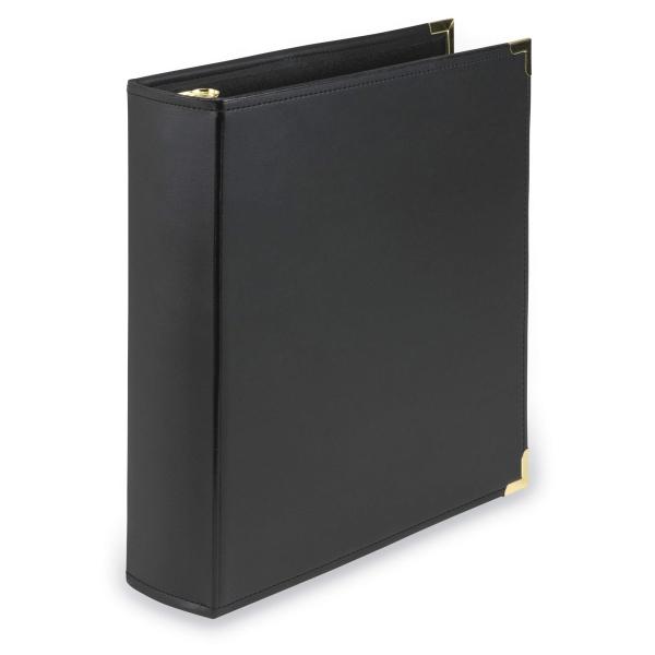・STYLE AND QUALITY, YOU ARE LOOKING FOR - This professional binder has a black leather-like material and accented with h...
