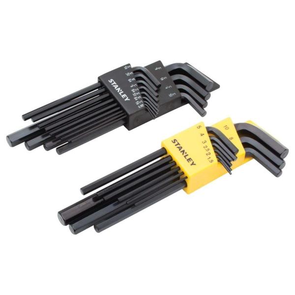 ・Black oxide coating: strong steel hex keys with black oxide coating・Durable: durable plastic molded holders with garage...