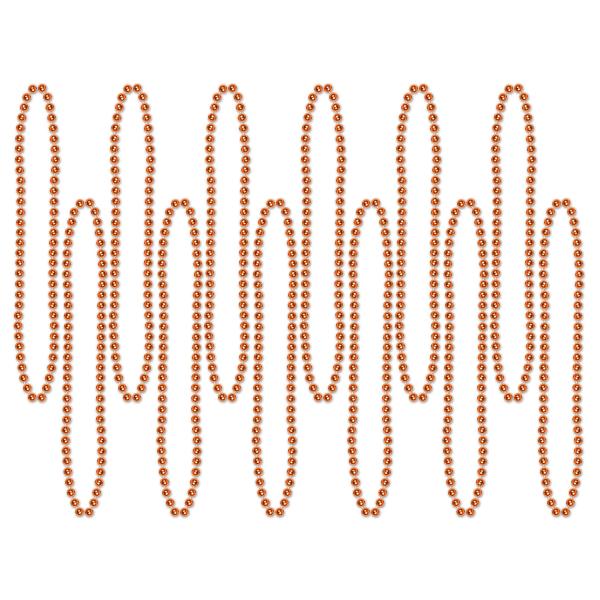 ・BRIGHT ORANGE COLOR: Pack of 12 vibrant orange bead necklaces add a bold, eye-catching accent to celebrations and theme...