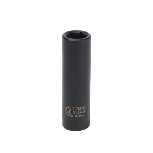 ・Premium Impact Socket: 3/8 in. drive 12mm 6-point deep impact socket for professional and industrial applications・6-Poi...