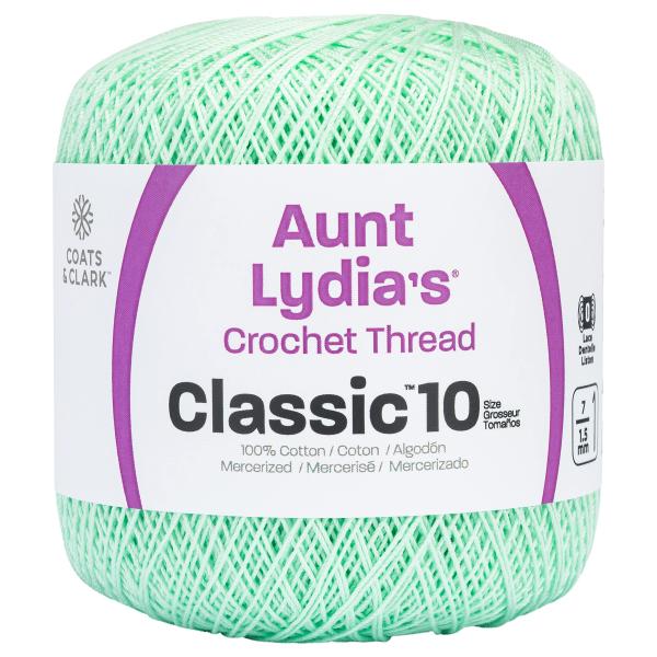 ・Aunt Lydia has been America's favorite brand for over 100 years・This high luster mercerized cotton crochet thread is pe...