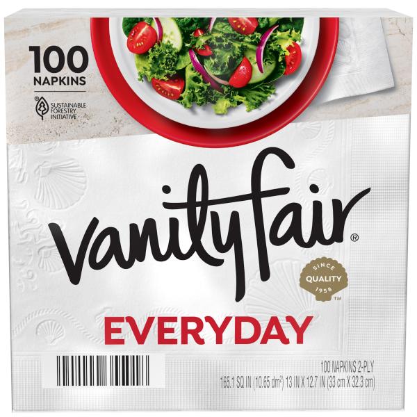 ・Vanity Fair Everyday disposable napkins feature a smooth, cloth like texture・Our 2-ply paper napkins add a classic, sty...