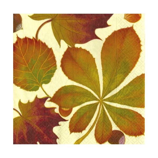 ・Includes two napkin packages; 20 napkins per package・Golden Chestnut pattern with choice of ivory or gold background・Pe...