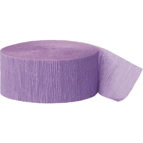 ・VIBRANT LAVENDER COLOR: Make a statement with our Premium Lavender Crepe Paper Streamer - 81 ft (1 Pc), perfect for add...