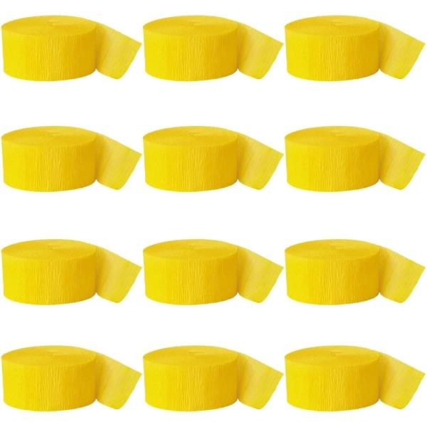 ・VIBRANT DESIGN: Add a pop of color to your parties, events, and decorations with our high-quality 81 ft (Pack of 1) Yel...