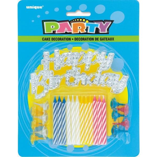 ・ELEGANT COLOR: Enhance your special moments with our Elegant Silver Cake Topper ＆ 12 Birthday Candles Set. This eye-cat...