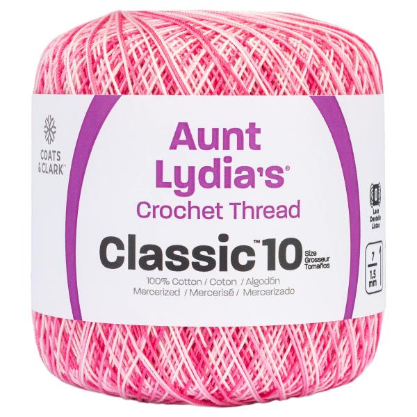 ・Aunt Lydia has been America's favorite brand for over 100 years・This high luster mercerized cotton crochet thread is pe...