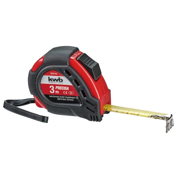 ・PRECISE MEASUREMENTS: The retractable tape measure features a steel tape with a millimeter scale, ensuring accurate mea...