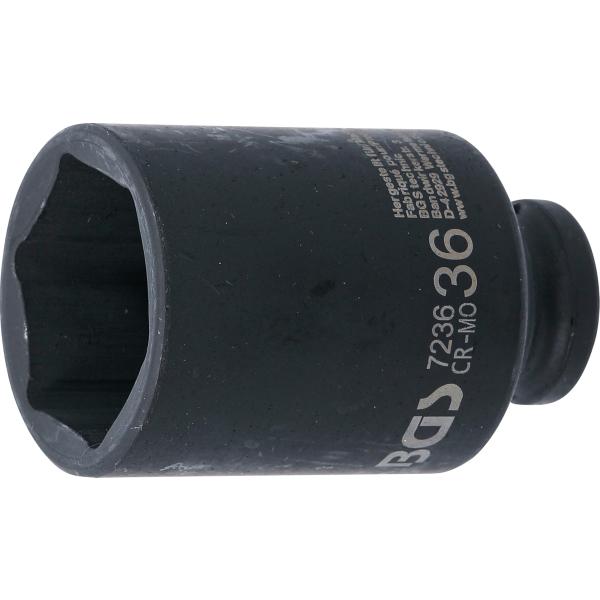 ・Tools in professional quality.・Original BGS＆nbsp;quality.・Strengthpower tool socket, insert, deep, 36＆nbsp;mm, 12.5 mm＆...