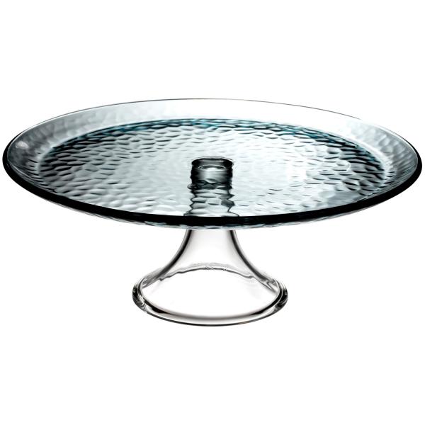 ・Footed cake stand from the Think Natural collection; 12 by 4-3/4 by 12 inches・Crafted in Italy from 30 percent recycled...