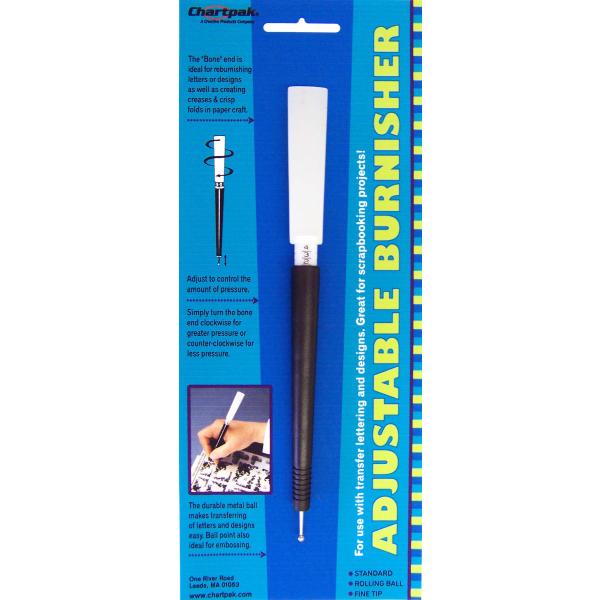 ・Smooth out surfaces・Create sharp creases and folds・Bone end is ideal for fast over-burnishing of graphic art tape, dry ...