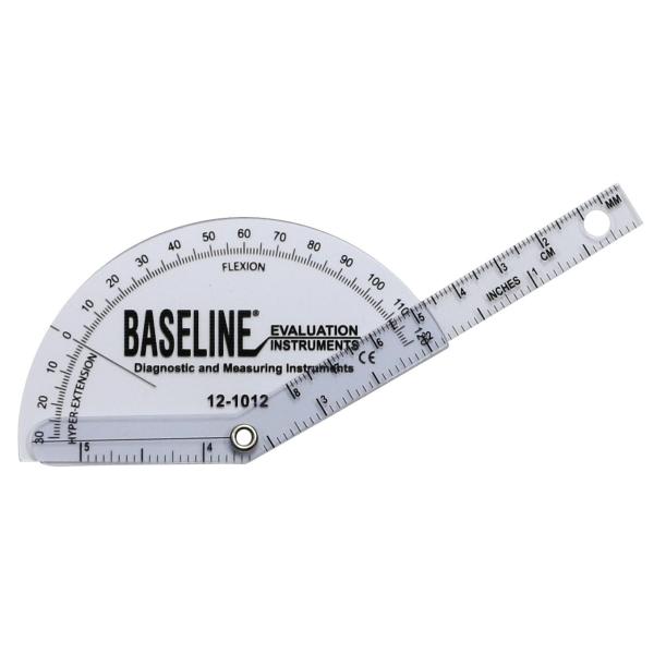 ・Transparent plastic finger goniometer permits observation of joint's axis of motion, and its range of motion・Latex Free...
