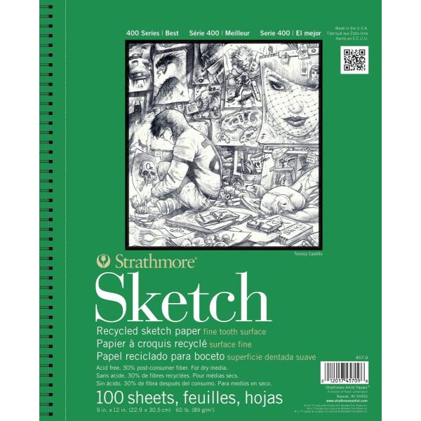 ・Artist-Recommended Sketch Paper - Loved by artists for decades, Strathmore 400 Series Sketch paper has been the trusted...
