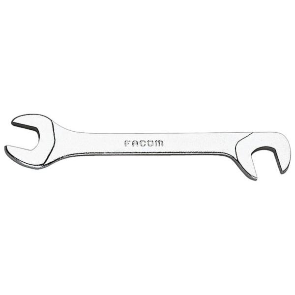 Facom（ファコム）製の片口スパナ（型番：FM-34.4）。開口部4mm。サテン仕上げ。全長約70mm（2-3/4インチ）。フランス製。