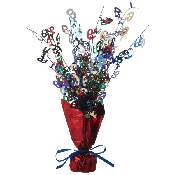 ・Milestone Celebration Design: Features shimmering metallic "65" icons in vibrant colors to honor your sixty-fifth birth...