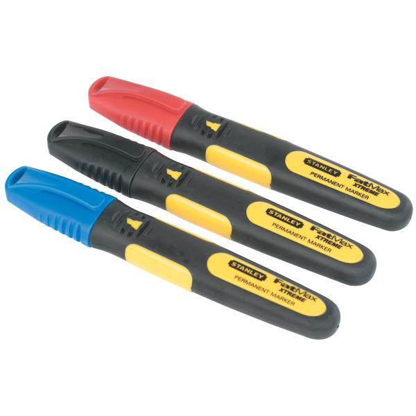 ・Quick drying and oil resistant ink marks on almost any surface・The chisel tips allow for 2 distinct lines・Black, blue a...