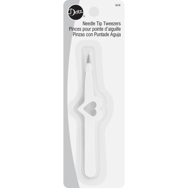 ・Needle tip tweezer for tight spots in fabric, craft or home decor projects・Tight grip for inserting needles・Fine point ...