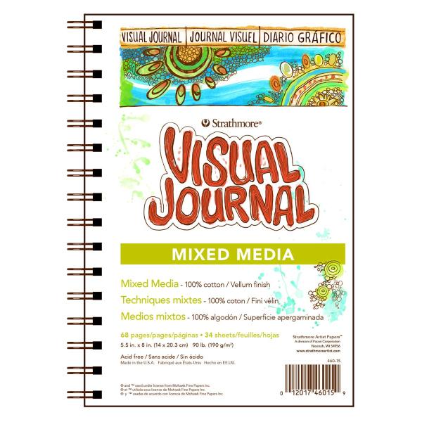 ・Strathmore Visual Journals feature heavy duty wire binding・Simple and sturdy cover design・Selection of high-quality Str...
