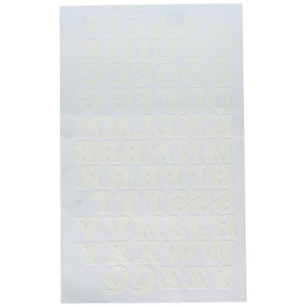 ・Use on fabric, paper, glass and more・Soft flock・Iron-on・White