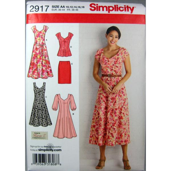 ・This flattering Summer Sewing Template features (5) pieces, with measurements and instructions for (3) dresses, (1) blo...