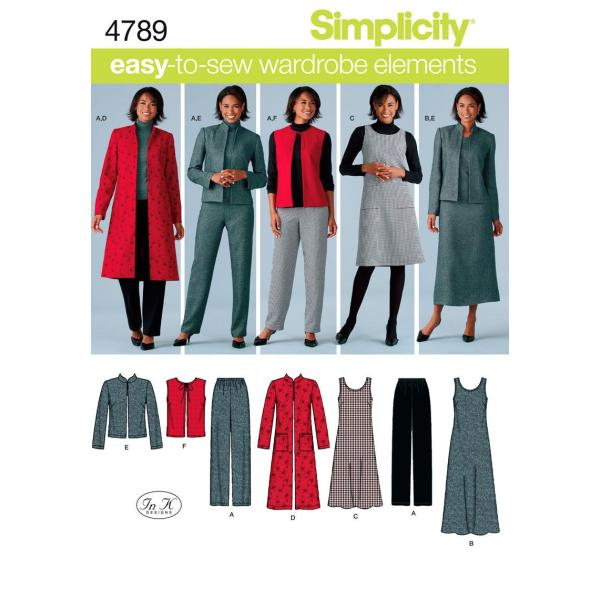 ・Miss/plus size sportswear in size bb (20w-22w-24w-26w-28w) Simplicity pattern 4789・Number of looks included:6・Available...