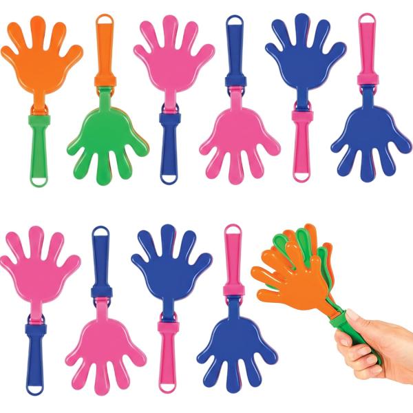 ・Contents - A pack of twelve 7.5 inch hand clappers.・Fun - With a 7.5 inch hand clapper, joy reverberates in every clap,...