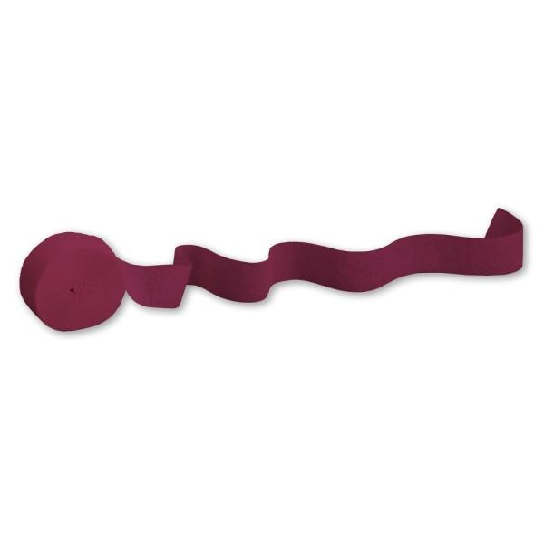 ・81-Foot crepe paper streamer roll in Burgundy・Easy to use; cut to desired length・Made in the USA・Look for color-coordin...
