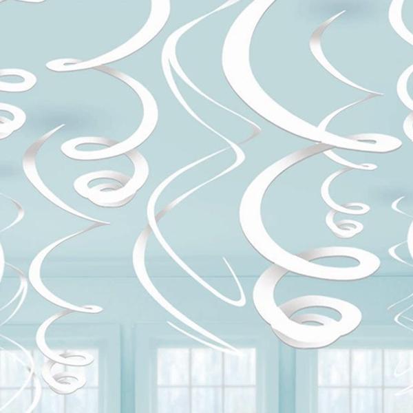 ・FROSTY WHITE ELEGANCE: Add a touch of class to any event with our Stunning Frosty White Swirl Decorations, designed to ...