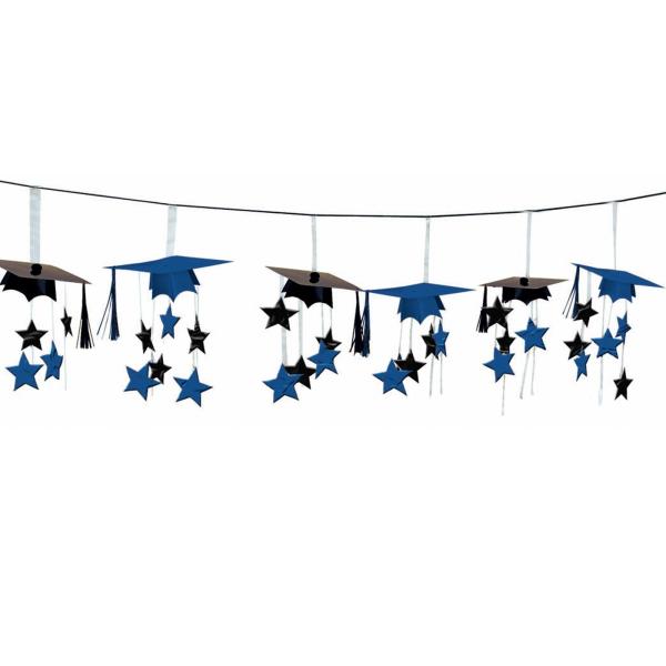 ・Congrats Grad Blue Graduation 3D Garland・Occasions・Includes (1) - 12' garland.・関連商品：ありません・foil
