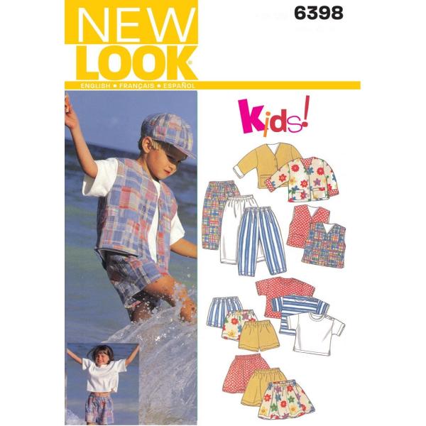 ・in size A (2-3-4-5-6-7), New Look Pattern #6398・Number of looks included: 6・Designed in UK, Manufactured in USA・Instruc...
