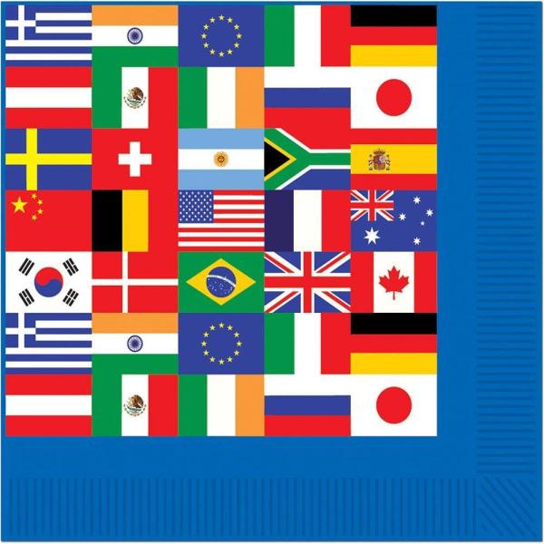 ・展開時寸法: 約9.87インチ x 9.87インチ・折りたたみ時寸法: 約5インチ・リスト画像は、ナプキンを折りたたんだ状態です。・輸入紙・Beistle 商品番号 58172
