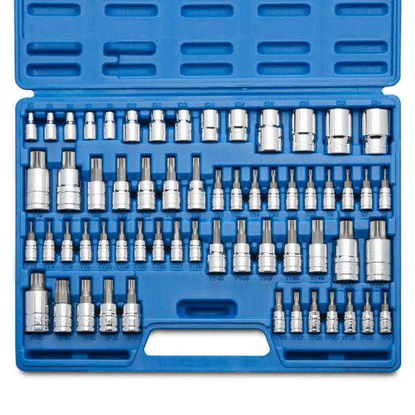 ・TORX BIT SET: This 60-piece Master Torx Bit Socket and External Torx Socket Set is everything you need for Torx project...