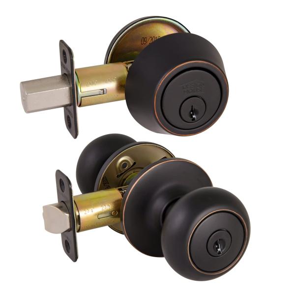 ・Finished in oil rubbed bronze and designed for left or right hand doors・ANSI Grade-3 Certified for residential security...