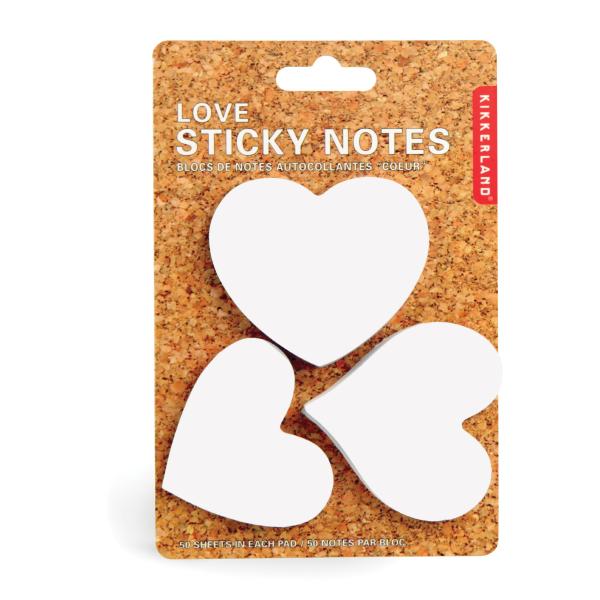 ・Heart shaped sticky notes・Great for leaving small notes or marking pages・Each heart is a unique size・50 sheets per pad,...