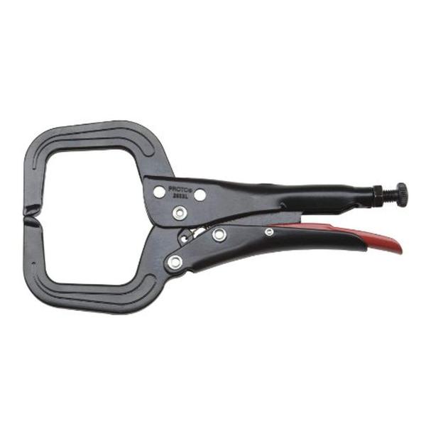 ・Wide and deep jaw profile to help clear obstacles and firmly clamp sections which locking pliers can not・Clamp in close...