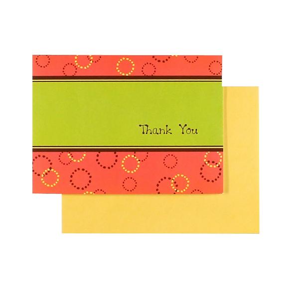 ・12 Thank You Cards・12 Coordinating Envelopes・Card Size 5 x 4-Inch folded・240 gsm Card Stock・Acid-Free paper