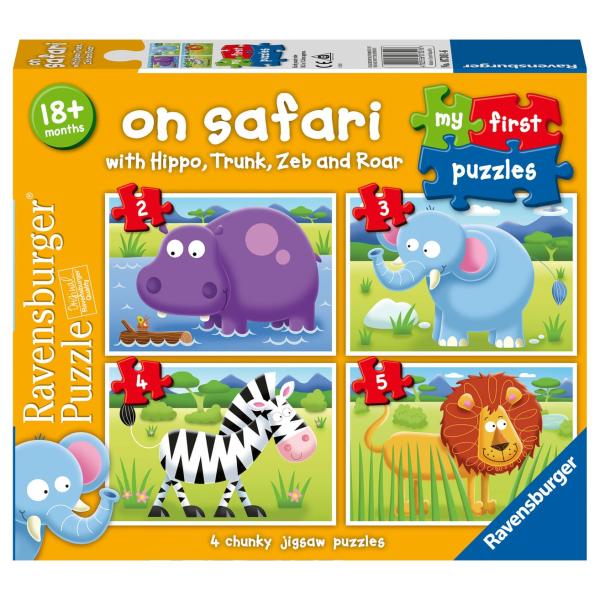 ・Four bright and colourful puzzles specially designed for children. The puzzles feature images of Hippo (a jolly hippo),...