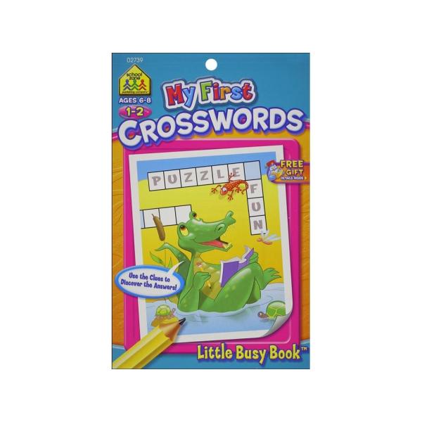 ・School Zone Little Busy Book My First Crosswords Book・School Zone Little Busy Book My First Crosswords Book- Crossword ...