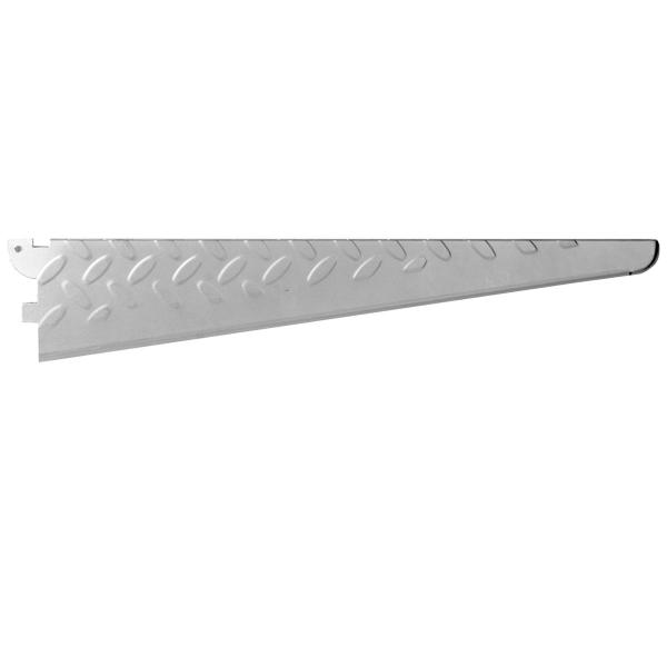 ・This attractive diamond plate embossed heavy-duty adjustable shelf bracket is designed to support shelves 14-inches to ...