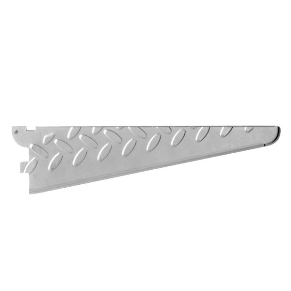 ・This attractive diamond plate embossed heavy-duty adjustable shelf bracket is designed to support shelves 10-inches to ...