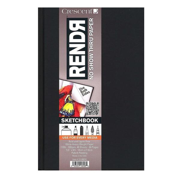 ・Professional Quality hardbound sketchbook with soft-touch cover・Rendr no-show thru technology allows you to use every s...
