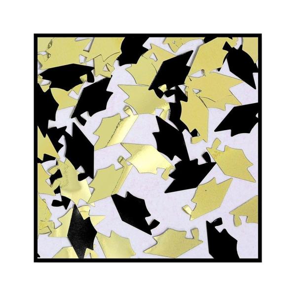<h4>商品の特徴</h4><ul><li><b>デザイン</b>: 「おめでとう」メッセージと卒業式キャップの形の紙吹雪</li><li>&l...