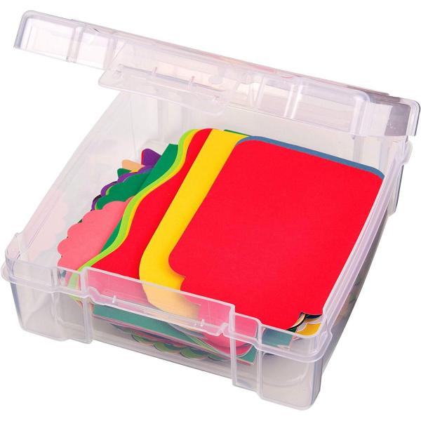 ・Spacious Design: The ArtBin Essentials 6 x 6 Storage Box features one open compartment that is ideal for storing statio...