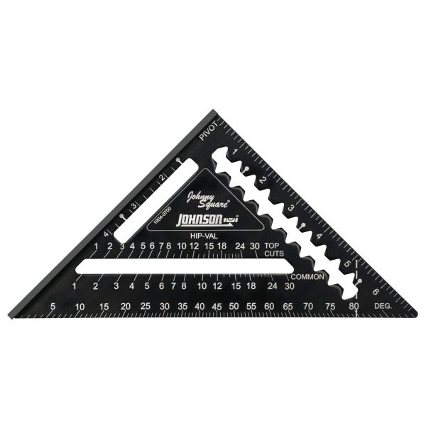 ・CONSTRUCTION SQUARE: This Johnson Triangle Ruler has a solid aluminum body with CNC machined edges for durability and a...