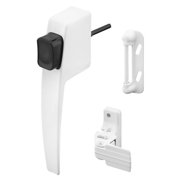 ・INCLUDES - The sturdy metal construction button handle set includes one inside latch (1-3/4" hole spacing), one outside...