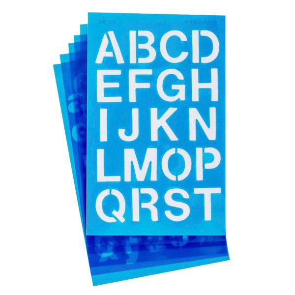 <h4>商品の特徴</h4><ul><li><b>文字高</b>: 3/4インチと1インチの2サイズが1枚に収録</li><li><b&g...