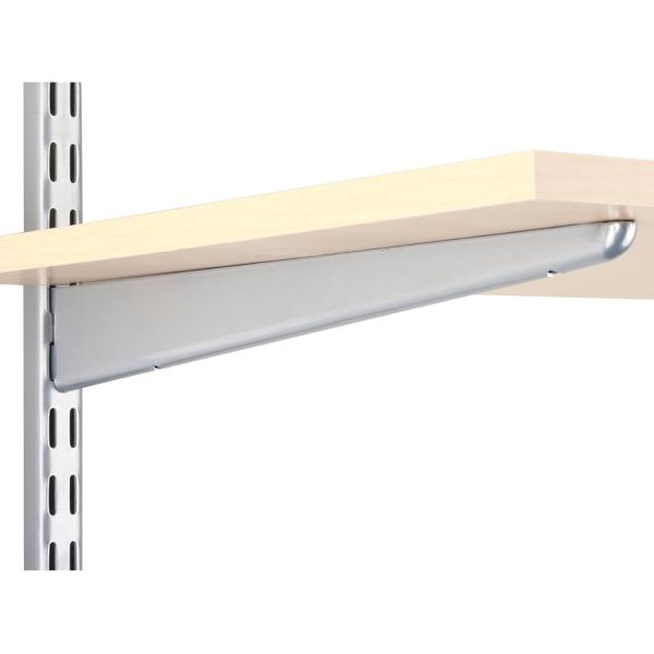 ・Designed to support wood shelves 14-inches to 18-inches deep・This bracket has been designed in a way to minimize steel ...