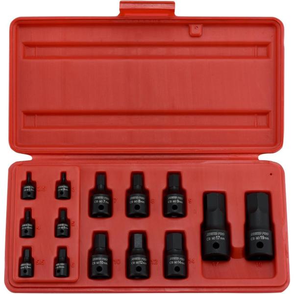 ・HIGH-QUALITY HEX-SOCKET SET: This metric impact Allen socket set has the right tool to loosen and tighten a wide variet...